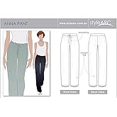 Style Arc Sewing Pattern - Bob Woven Pant (Sizes 04-16) : Amazon.co.uk ...