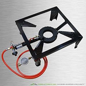 D/H 10,5 KW 4 Fuß Profi Gaskocher Hockerkocher Gas Kocher Campingkocher ...