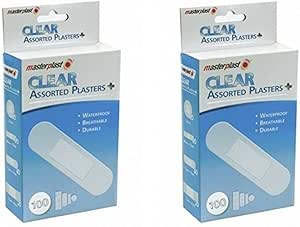 Masterplast Clear Assorted plasters x 2 Pack - 200 in Total : Amazon.co ...