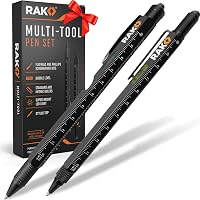 RAK Multi-Tool 2Pc Pen Set - LED Light, Touchscreen Stylus, Ruler ...