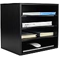 EasyPAG Wood Desktop 4 Tier A4 in Tray Office Desk Tidy File Holder ...