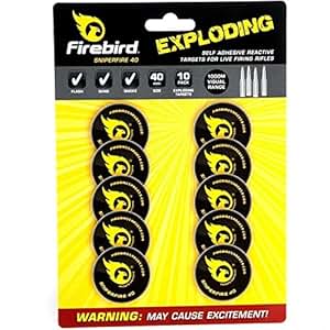 Firebird 40mm Sniper Fire Reactive Exploding Targets: Amazon.co.uk ...