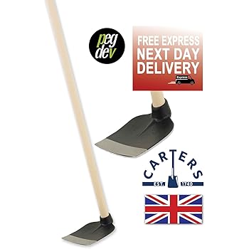 Harbour Housewares Full Size Azada / Digging Hoe. 120cm Wooden Handle ...