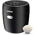 YOKEKON Rice Cooker Small 2L,Low Sugar Mini Rice Maker and Stainless ...