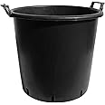 50 Litre Plastic Plant Pots (Heavy Duty with handles) Pack of 5 (a975 ...