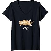 Eepy Cat, Silly Sleepy Cat Meme T-Shirt : Amazon.co.uk: Fashion