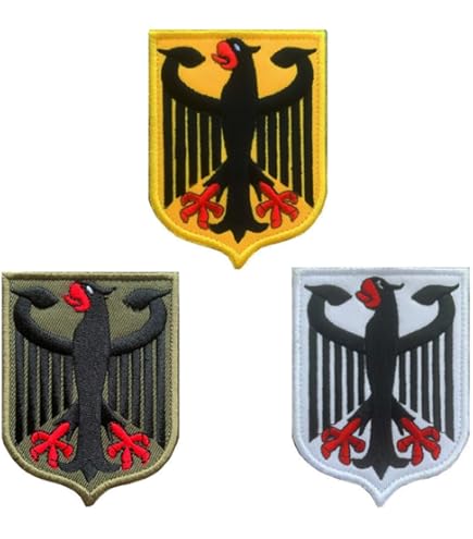 Swat Klett Patch Patch Nation Deutschland Königliche Wappen Bundesadler Schwarz Grau Flaggen PVC ...