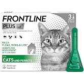 FRONTLINE Plus Flea & Tick Treatment for Cats and Ferrets - 6 Pipettes ...