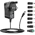 SZZKtech AC adapter 6V 2A power supply DC6V 12W charger with 8 plug adapters AC230V 240V to DC6V ...