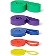 Amazon Basics Exercise Resistance Bands for Working Out, Set of 5 ...