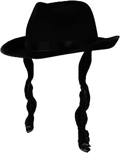 JUDEN/Rabbi David Hut MIT 2 BEFESTIGTEN Seiten Locken = Dieser Hut IST ...