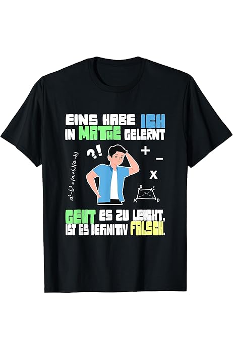 Funny Math Sayings T Shirts