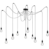 LUCIDE FIX - Suspension - 3xE27 - Noir : Amazon.fr: Luminaires et Éclairage