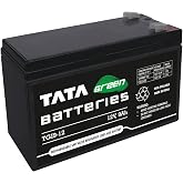 Tata Green Sealed Maintainance Free Battery (12V & 12Ah) for UPS, Spray ...