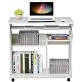 Yaheetech Movable Computer Office Desk Table Workstation Home Office ...
