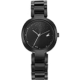 Fastrack Loopholes Quartz Analog with Date Black Dial Stainless Steel ...