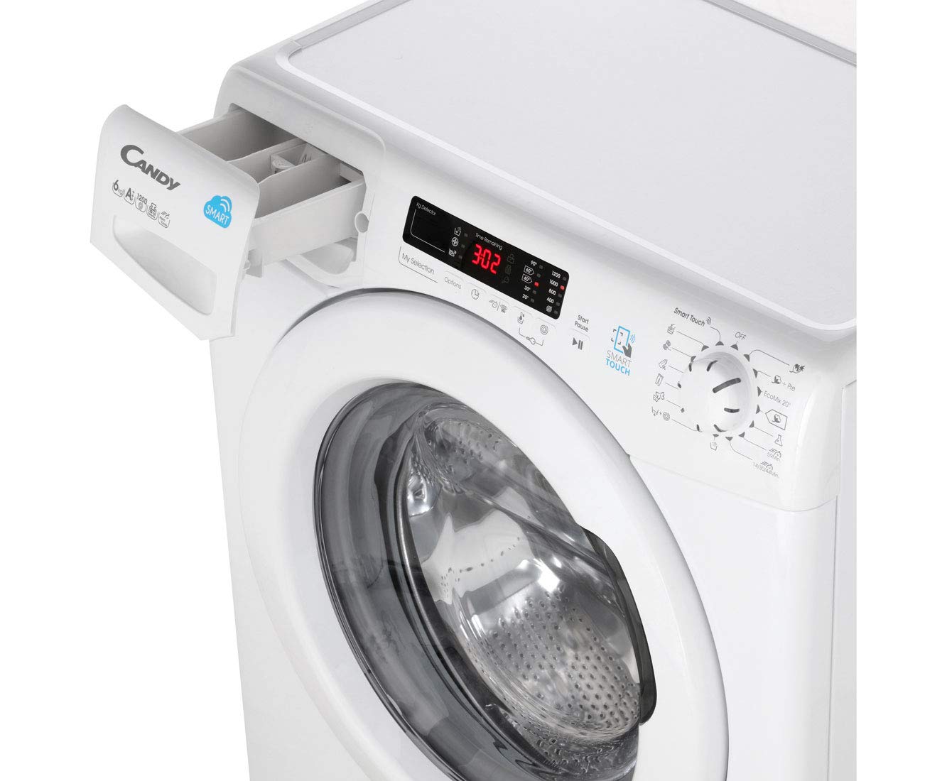Candy CS34 1262D3-S Waschmaschine Frontlader / 1200 rpm / 6 kilograms ...