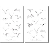 Möwen Sticker Set - Aufkleber Meer, Journal Sticker, Sticker Maritim ...