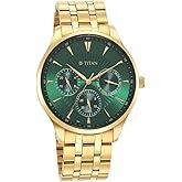 Titan Regalia Premium Quartz Chronograph with Date Forest Green Dial ...