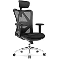 NaXew Office Chair Ergonomic Office Chair with Adjustable 3D Arms, Back ...