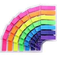 980 Pcs Colored Sticky Notes Flags 7 Color Index Tabs Index Flag Bright ...