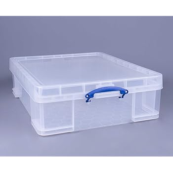 Really Useful Box 145 Litre Polypropylene Sheet Box Transparent: Amazon ...