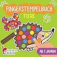 Fingerstempelbuch Ab 2 Jahren: Tiere - Fingerstempeln, Malen und ...