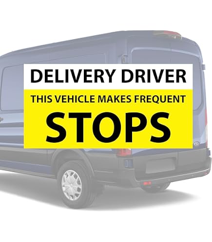 Delivery Safety Magnets 3 Pack Delivery Driver Magnetic Car Signs ...