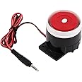 jenix Wired Mini Horn Siren Home Security Sound Alarm System 120dB DC ...