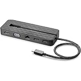 HP Travel USB-C Multi Port Hub Docking Station with USB-C, RJ-45, HDMI, SD and Micro SD Slots ...