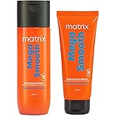 MATRIX Mega Smooth Shampoo (200ml), Conditioner (100ml) & Serum(100ml ...