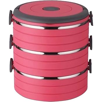 3 Layer Tier Stainless Steel Thermal Insulated Stackable Lunch Box ...