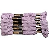 Trebla Pack of 6 Embroidery Thread/Skeins - 8m - Post Box Red - Col ...