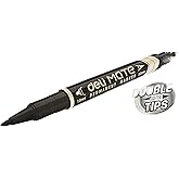 Deli Dual Tip Permanent Marker, 0.5 mm/1 mm, Black(1X12): Buy Online at ...