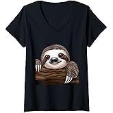 Sloth Red Wildlife Love Animal Nose Welfare Day Kids Adults T-Shirt ...
