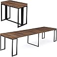IDMarket - Table Console Extensible Toronto 14 Personnes 300 cm Bois ...