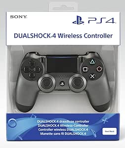 Sony PlayStation DualShock 4 Controller - Steel Black : Amazon.co.uk ...