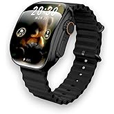 X10 Ultra 3 Curved Glass Smart Watch with Silicone Strap Wireless ...