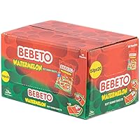 Bebeto Watermelons Gummy Sweets, Fizzy Chewy Sweets, Halal Certified ...