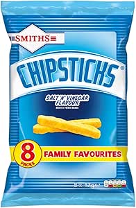Smiths Chipsticks Salt and Vinegar, 136 g: Amazon.co.uk: Grocery