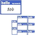 200 Pack - Hello My Name Is Stickers, 75 x 50 mm - Blue : Amazon.co.uk ...
