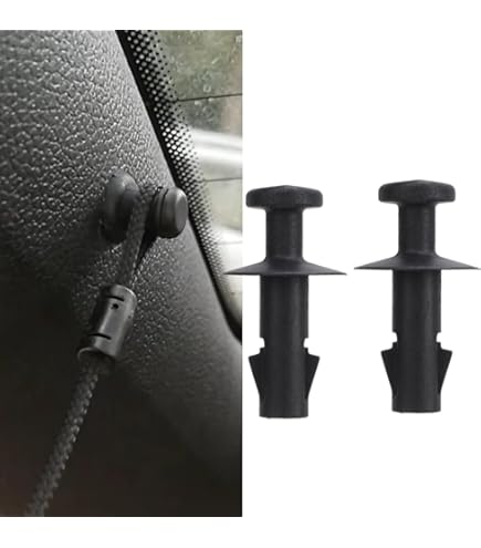 Parcel Shelf Clips AHEOVSD 4-Piece Car Boot - Black Nylon String Clip ...