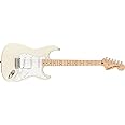 Fender 6 String Solid-Body Electric Guitar, Right, Olympic White, Full ...