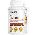 Tata 1mg Fish Oil Capsules with EPA (180mg) & DHA(120mg) for Hearth and ...