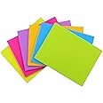 Early Buy Sticky Notes 8x6 in Self-Stick Notes 6 Bright Color 6 Pads ...