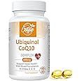 Ubiquinol CoQ10 600mg Softgels - Active Form of CoQ10 Plus Vitamin E & Omega 3 6 9 - Advanced ...