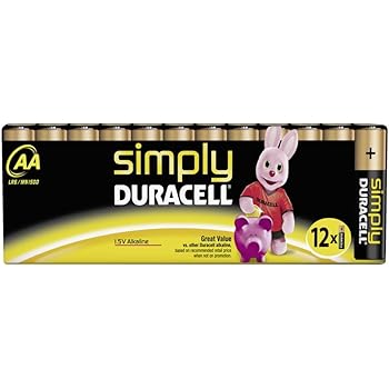 Duracell Simply AA Batteries Pack of 12: Amazon.co.uk: Electronics