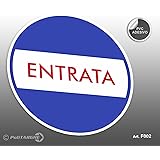 CARTELLO TARGA ENTRATA SEGNALETICA BIANCO BLU IN PVC INTERNI ESTERNI 30 ...