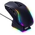 RisoPhy Wireless Gaming Mouse with RGB Magnetic Charging Dock ...