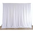 10x10ft White Fabric Backdrop for Party Wedding Indoor Outdoor ...